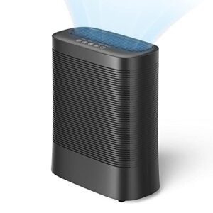 air purifiers, true hepa 13 filters for large room, cadr 450 m³/h, air cleaner with uv-c light, 3 speeds, 3 timers, change filter reminder, remove off 99.97% dust, allergens, pollen, pets, hair, smoke (black)