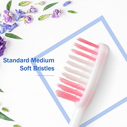 Honeydak 250 Packs Individually Wrapped Toothbrushes Disposable Bulk Toothbrushes Soft Bristle Tooth Brush Manual Travel Toothbrush Set Rubber Handle Multi Color Toothbrush for Adults Kids