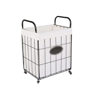 eeqemg wrought iron folding dirty clothes hamper household clothes bucket clothes basket laundry basket storage basket