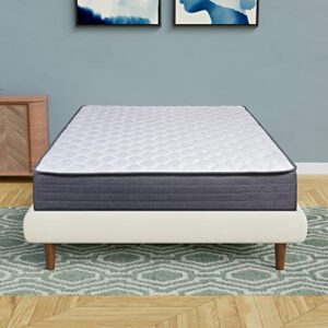 Treaton King 9 Inch Hybrid Mattress in a Box for Medium Firm Support, Motion Isolation and Pressure Relief, Black