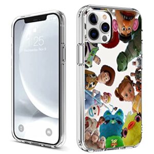 Funny Designed for iPhone 13 Pro Max Case for Men/Women/Girl/Boy, Clear Soft TPU Case with 4 Corners Shockproof Protection (Cute-Funny-Toy-Story)