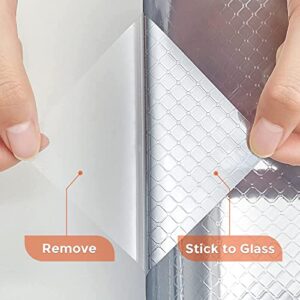 Viseeko Window Tinting Film for Home: Heat Blocking Window Film Sun Blocking Window Film UV Reflecting Window Privacy Film One Way Window Film See Out Not in Daytime Privacy Window Film Static Cling