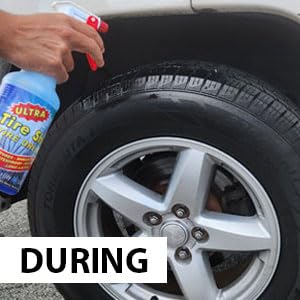 Quality Chemical Ultra Tire Shine Solvent-Based Tire Dressing - Best Tire Shine - Cover All Tire Shine for an Extreme Tire Shine - 128 oz (Combo)