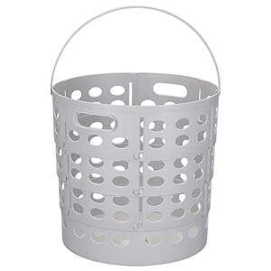 laundry basket collapsible baby toys organizer, foldable storage bin, compact toy bins, baskets for dirty clothes, space saver for small rooms, (1 count) grey