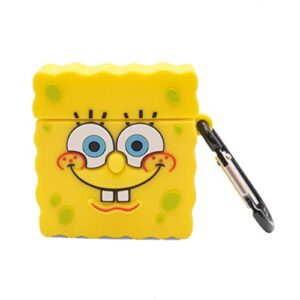 spongebob airpod case i silicone case for airpods gen 1/2 i funny airpods case i character airpods case for men women kids