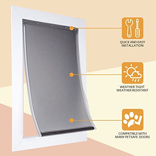 AMZOO Dog/pet Door Replacement Flap Compatible with PetSafe Measures 8 1/8” x 12 7/8” PAC11-11038