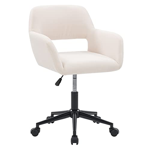 CorLiving Marlowe Fabric Upholstered Task Chair in Off White