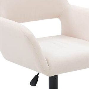 CorLiving Marlowe Fabric Upholstered Task Chair in Off White