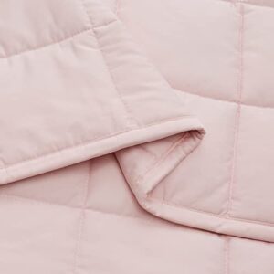 Amazon Basics Kid's Cotton Weighted Blanket, 7 Pound, Pink, 41 x 60 Inch