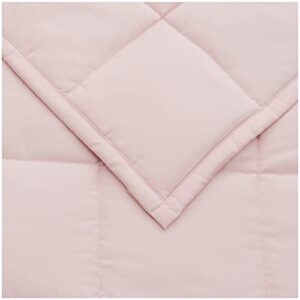 Amazon Basics Kid's Cotton Weighted Blanket, 7 Pound, Pink, 41 x 60 Inch