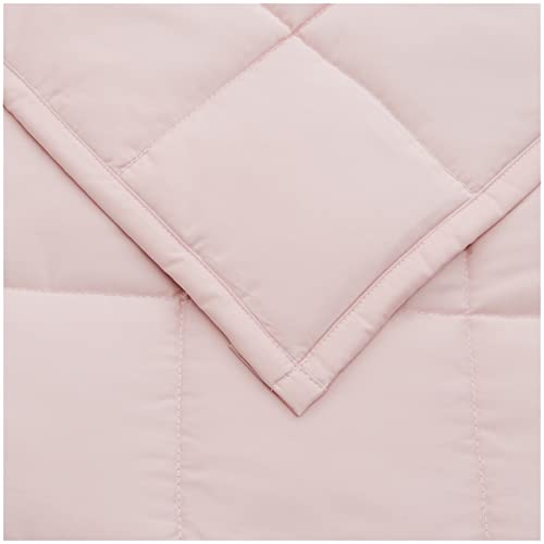 Amazon Basics Kid's Cotton Weighted Blanket, 7 Pound, Pink, 41 x 60 Inch