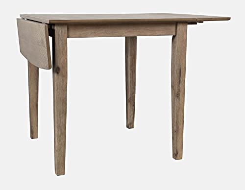 Jofran Eastern Tides Drop-Leaf Coastal Dining Table, Brushed Bisque