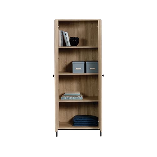 Sauder North Avenue Storage Cabinet, L: 23.47" x W: 15.55" x H: 60.04", Charter Oak Finish