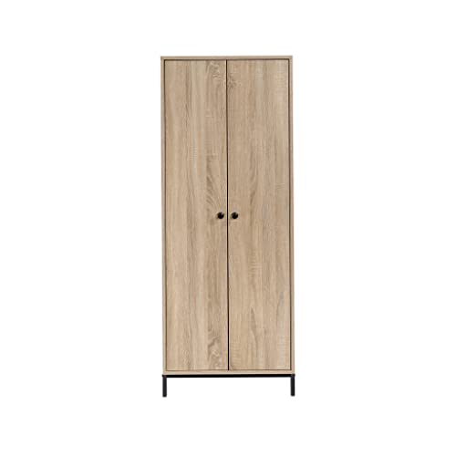 Sauder North Avenue Storage Cabinet, L: 23.47" x W: 15.55" x H: 60.04", Charter Oak Finish