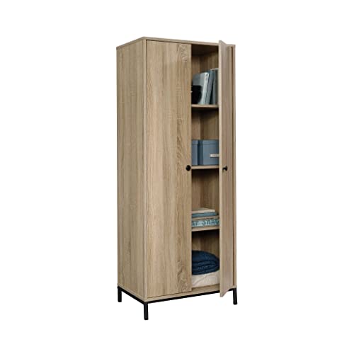 Sauder North Avenue Storage Cabinet, L: 23.47" x W: 15.55" x H: 60.04", Charter Oak Finish