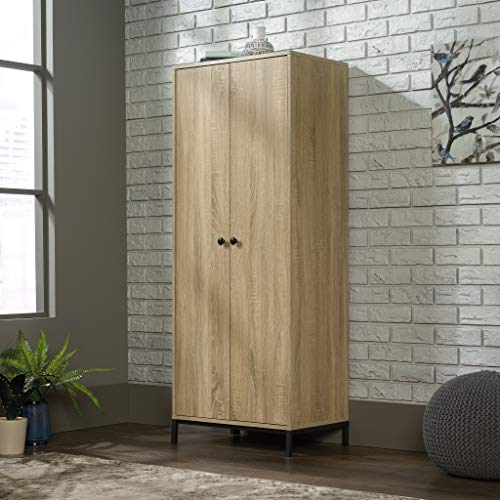 Sauder North Avenue Storage Cabinet, L: 23.47" x W: 15.55" x H: 60.04", Charter Oak Finish