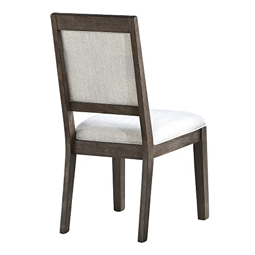 Steve Silver Molly Dining Contemporary Lodge Styling with Padded Seats Grey Oak Finish, Set of 2 Side Chair, Washed Gray