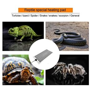 KABASI Reptile Heat Mats, 2nd-Gen 25W 16.5x8.7 inch Non-Adhesive Reptile Heating Pad with Temperature Adjustment, Waterproof Under Tank Terrarium Heating Mat for Tortoise Snakes