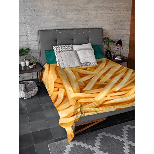 Food French Fries Blanket Throw Super Soft and Cozy Blankets for Home Decoration, Couch, Bed, Sofa 40"x30" Extra Small for Pets for All Seasons