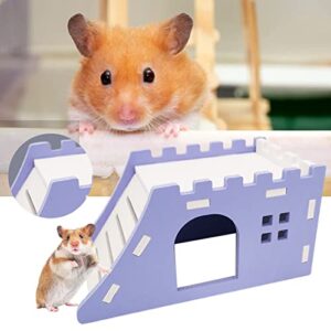 Yirtree Chinchilla Hut Easy Cleaning Stable Structure Mouse Nest House Toy Small Animal Supplies Purple