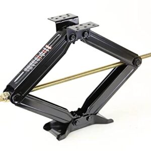 ROCKMAN RV Camper Trailer Stabilizer Leveling Scissor Jacks w/Socket & Level 24" 7500lbs Set 2