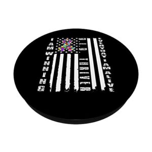 Dissociative Identity Disorder DID MPD Awareness US Flag PopSockets Swappable PopGrip