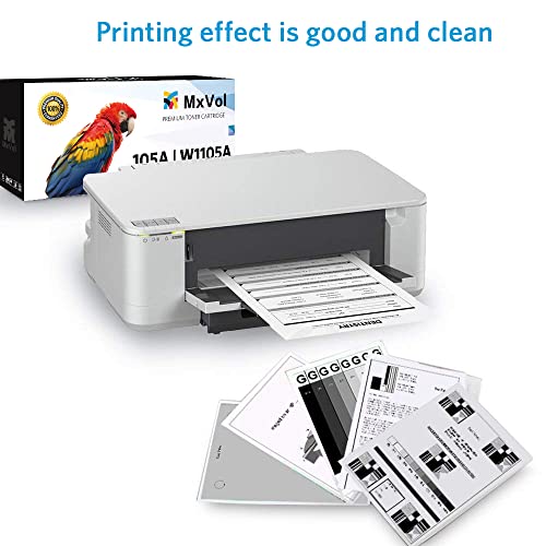 MxVol Compatible Toner Cartridge Replacement for HP 105A 105 W1105A High Yield 3,000 Pages use for HP MFP 137fnw 137fwg 135a 135ag 135fnw 135r 135w 135wg 107a 107r 107w Printer (Black, 1-Pack)