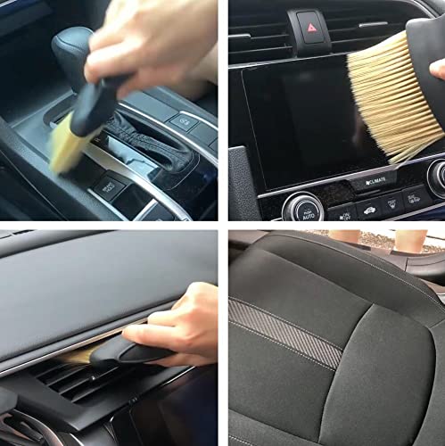 AWSL Car Detailing Brush Soft Flexible Long Hair Wide Handle Brushes Auto Interior or Exterior Detail Cleaning Dust Removal Brush