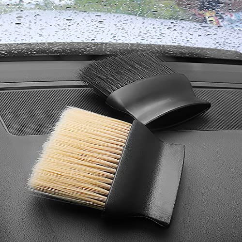 AWSL Car Detailing Brush Soft Flexible Long Hair Wide Handle Brushes Auto Interior or Exterior Detail Cleaning Dust Removal Brush