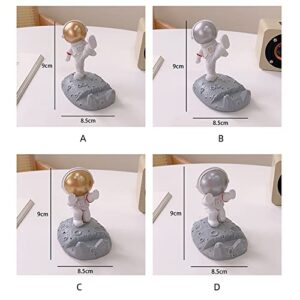 Cell Phone Stand, Phone Holder for Desk, Astronaut Model Base Stand Desktop Decoration Ornaments for Tablet (B)