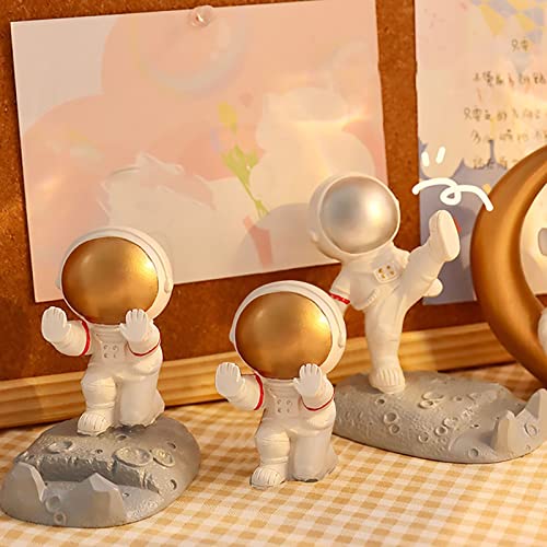 Cell Phone Stand, Phone Holder for Desk, Astronaut Model Base Stand Desktop Decoration Ornaments for Tablet (B)