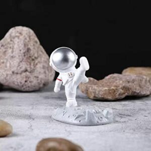 Cell Phone Stand, Phone Holder for Desk, Astronaut Model Base Stand Desktop Decoration Ornaments for Tablet (B)