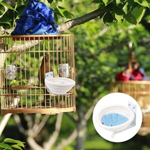 balacoo Handmade Woven Bird Nest Breeding Nest Hatch House Cage for Dove Pigeon Parrot Rabbits Hamster Gerbil Guinea Pig Chinchillas M