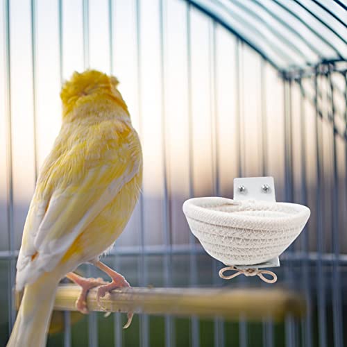 balacoo Handmade Woven Bird Nest Breeding Nest Hatch House Cage for Dove Pigeon Parrot Rabbits Hamster Gerbil Guinea Pig Chinchillas M