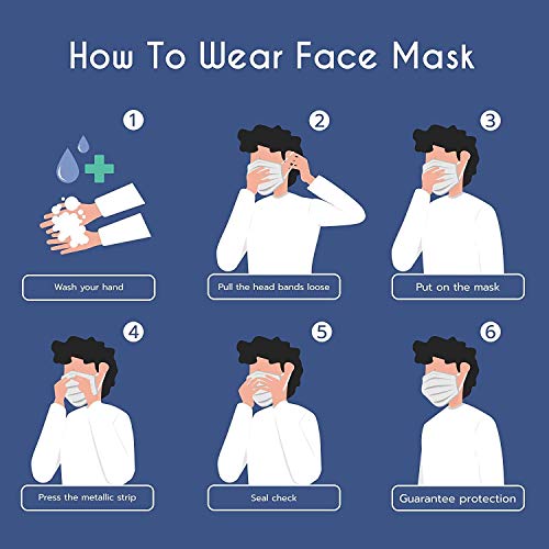 Kids Disposable Face Mask Black 100 PCS 3 Ply Protection Children Breathable Safety Face Masks for Boys Girls