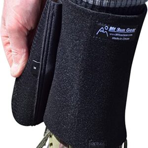 Mt. Sun Gear Fishing Boot Gravel Guard Keeps Dirt, Weeds, Rocks Out of Your Wading Boots. (2 Pairs)