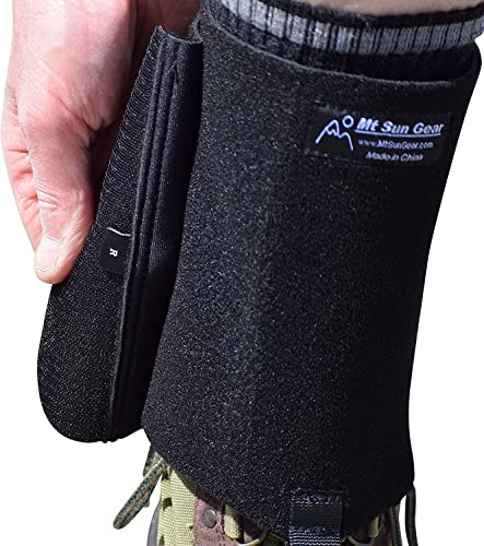 Mt. Sun Gear Fishing Boot Gravel Guard Keeps Dirt, Weeds, Rocks Out of Your Wading Boots. (2 Pairs)