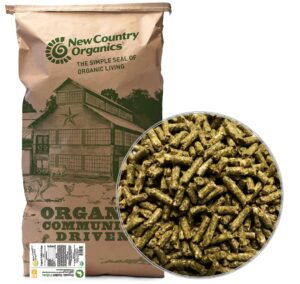 new country organics | rabbit pellets | corn-free and soy-free | 15% protein | certified organic and non-gmo | 40 lbs