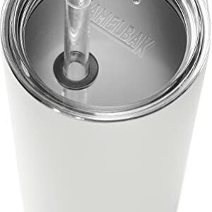 CamelBak Horizon Straw Tumbler, Insulated Stainless Steel, 20oz, White