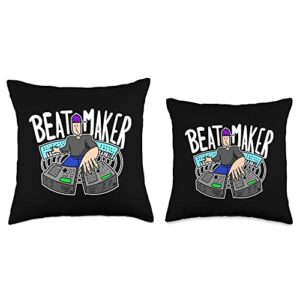 Beat Maker I Make Beats Throw Pillow