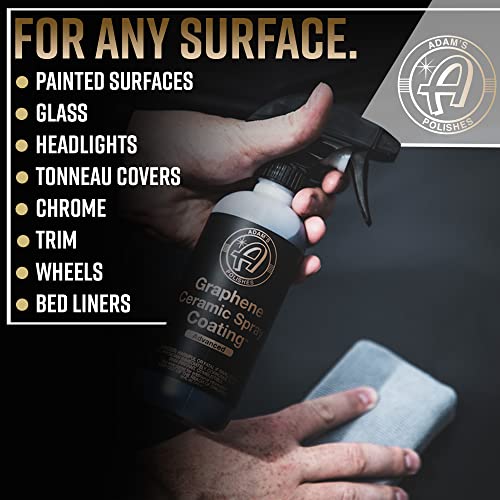 Adam's Polishes Advanced Graphene Ceramic Spray Coating (12oz) - 18+ Month Sprayable Graphene Oxide Ceramic Coating for Cars, Boats, RV's & Motorcycle | Adds Extreme Gloss, Depth, Shine & Protection