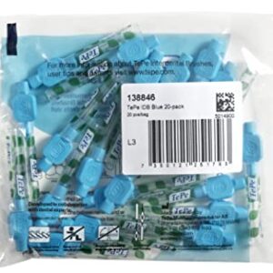 TEPE Interdental Brushes Original | Size 5-0.8mm | 1 Pack of 20 Brushes (0.6 mm, Blue)