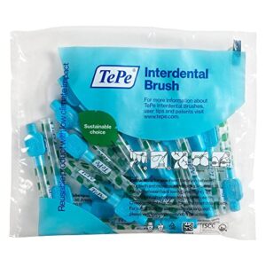 TEPE Interdental Brushes Original | Size 5-0.8mm | 1 Pack of 20 Brushes (0.6 mm, Blue)