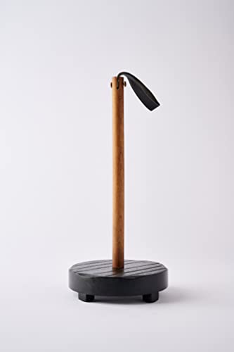 Mud Pie Paper Towel Holder, Black, 15 1/4" x 5 1/2" Dia