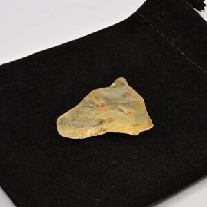 Regulus Libyan Desert Glass Genuine Glass Cosmic Meteorite - Golden Tektite Healing Rock (10-20cts)