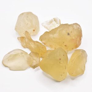 Regulus Libyan Desert Glass Genuine Glass Cosmic Meteorite - Golden Tektite Healing Rock (10-20cts)