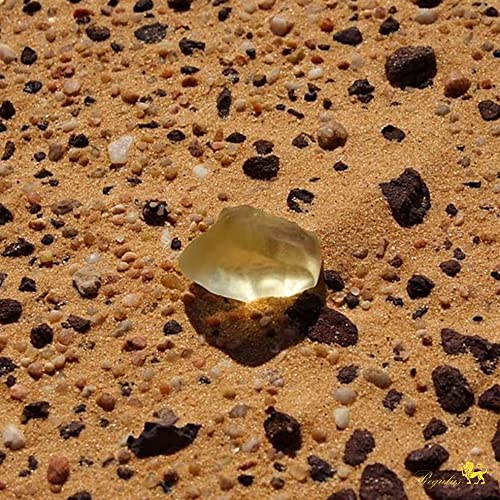 Regulus Libyan Desert Glass Genuine Glass Cosmic Meteorite - Golden Tektite Healing Rock (10-20cts)