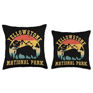 National Park Gifts & Accessories National Park Hiking-Conservation Yellowstone Throw Pillow, 18x18, Multicolor