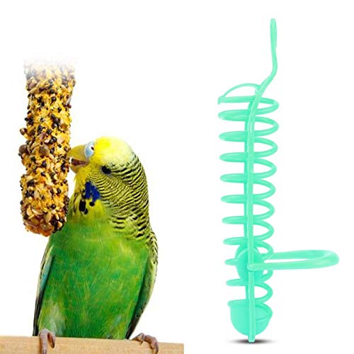 Bird Food Holder, Spray for Birds Feeder, Budgie Treats for Birds Parrots Bird Breeders Budgerigars(Green)