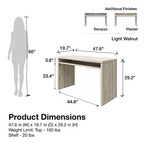 Mr. Kate Winston Desk, 19.7D x 47.6W x 29.2H in, Terrazzo